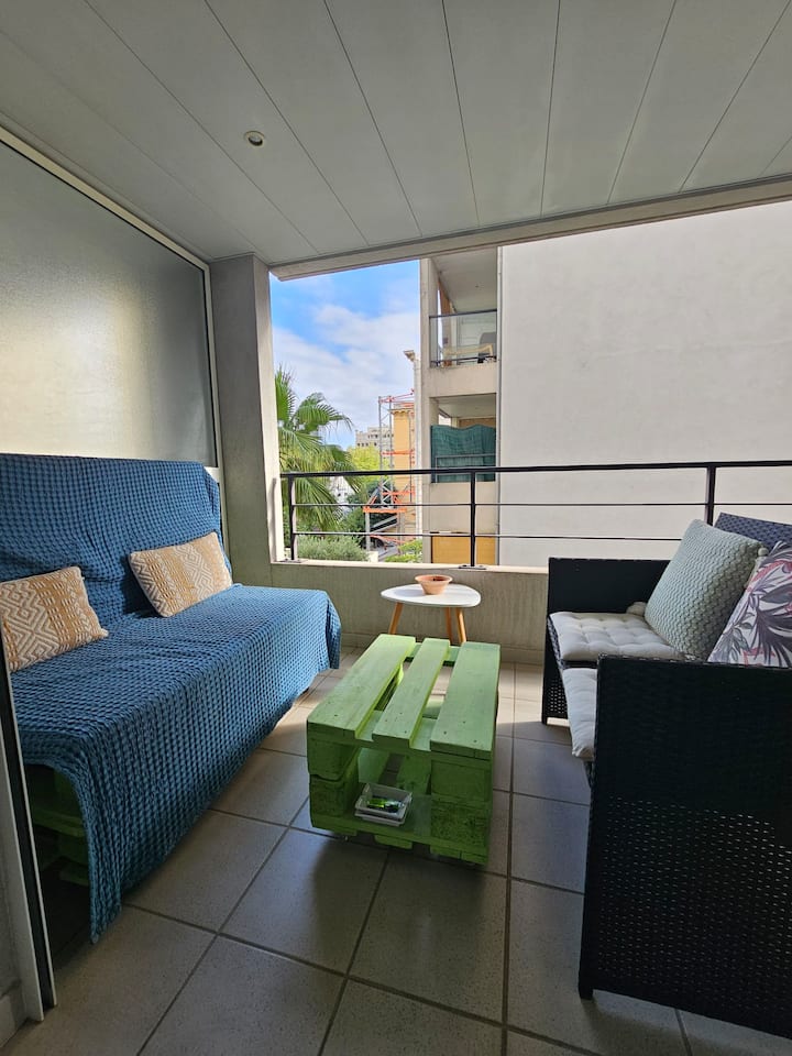 Sofa Dans Super Appart Grande Terrasse - Nice