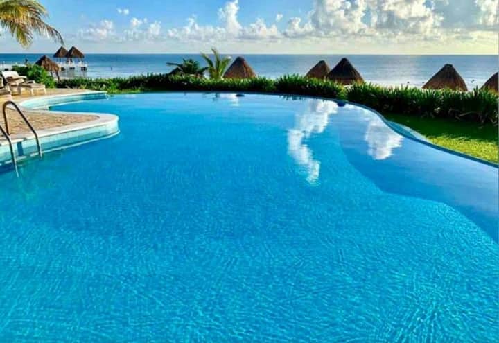 Villa2 Deluxe Beachfront With Pool Puerto Morelos - Puerto Morelos