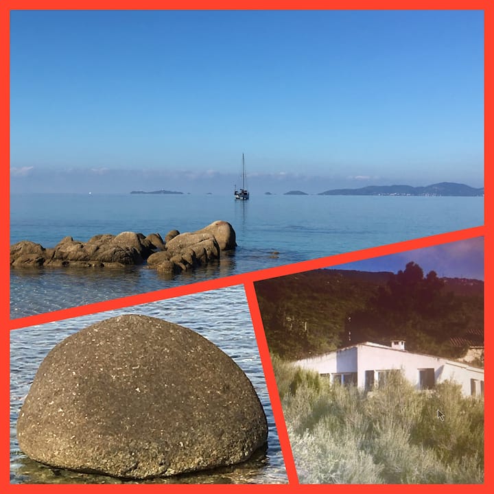 Baie Ajaccio-portigliolo-maison Vue Mer-plage 250m - Coti-Chiavari