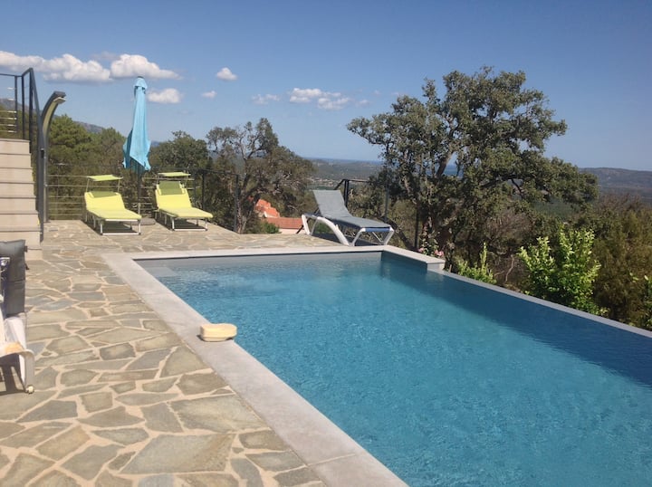Charmant T2 Vue Sur Mer Piscine Chauffée En Mai - Figari
