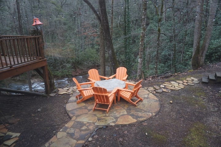 Little Falls Lodge - A Creek & Waterfall Paradise! - Highlands, NC