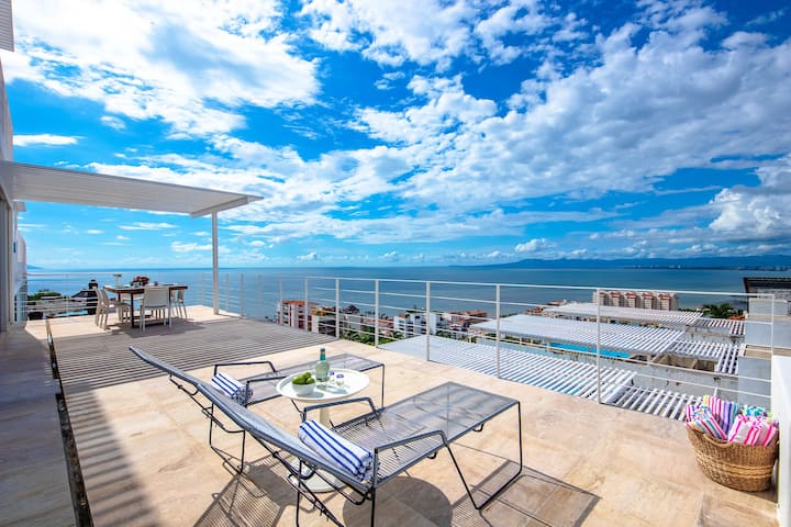 Unreal Ocean & Bay View, Private Plunge Pool - Puerto Vallarta