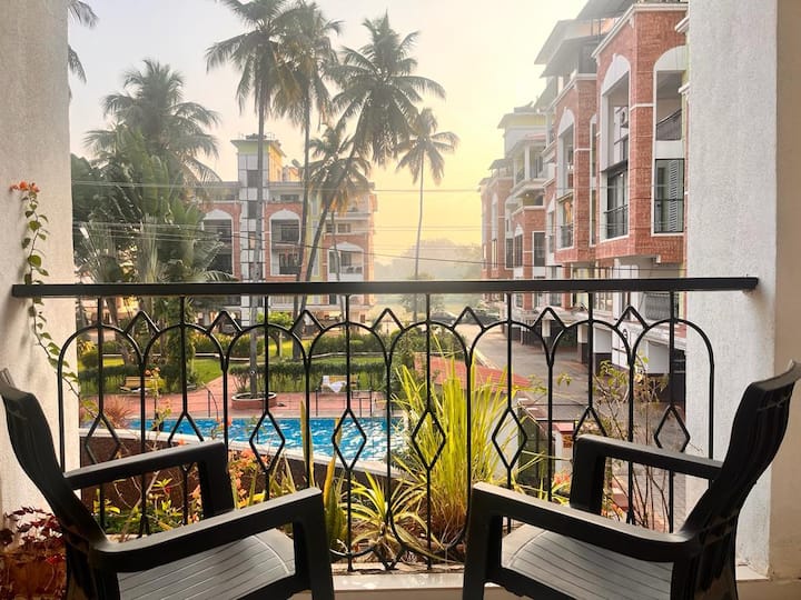 1 Bhk Apartment In Candolim - Goa