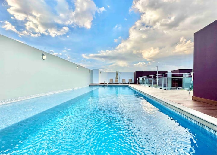 ⭐️Moderno Y Céntrico Ph Con Terraza. Piscina Y Gym. - Mexiko-Stadt