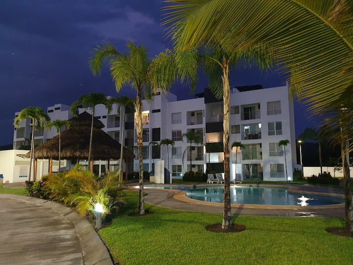 Depa Copal Céntrico, A 10 Mins  De La Playa - Manzanillo