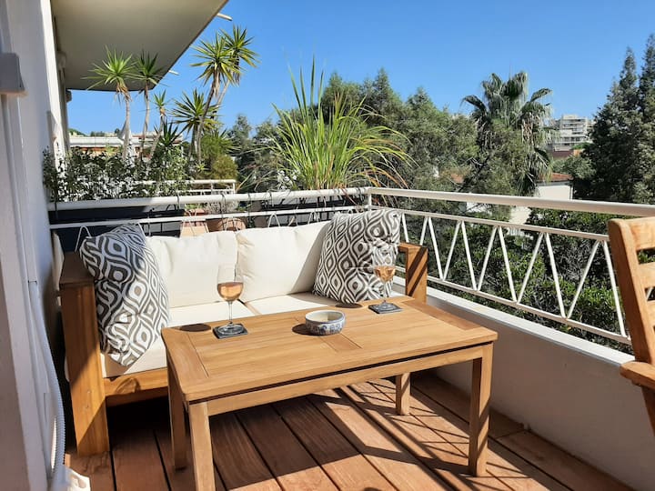 3p • Terrasse 30m² • Parking • Clim • Plage à Pied - Antibes