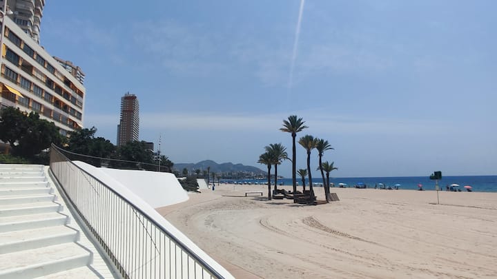 1 Línea De Playa Poniente Benidorm Terraza Al Mar - Benidorm