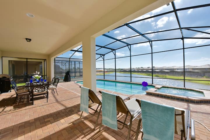 Resort-lazy River ποταμού! νέα πισίνα με θέα στην λίμνη 9br \/ 6ba, κοντά στη Disney - Four Corners, FL