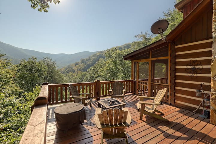 *Specials*beautiful View/dogs Ok/firepit/king Bed - Cherry Log, GA