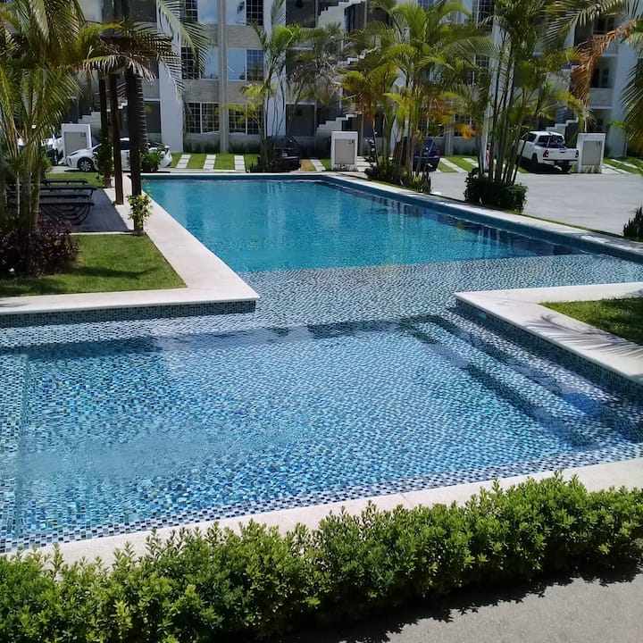 New Luxurious Apartment With Pool And Terrace - Manzanillo