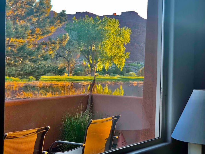 Desert-golf Panorama/12th Green/shaded Patio/quiet - 拱門國家公園