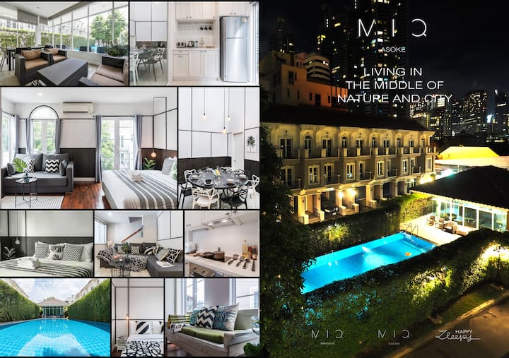 Miq_home808/asok Bts/design Home/resort Pool/16pax - Bangkok