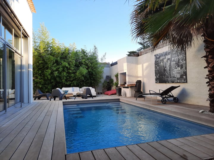 "Villa Paradis"  Avec Piscine, à 15 Min De La Mer - Montpellier