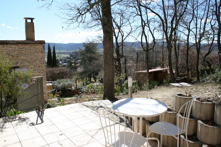 Studio Forcalquier Climatisé, Superbe Vue, Piscine - Forcalquier