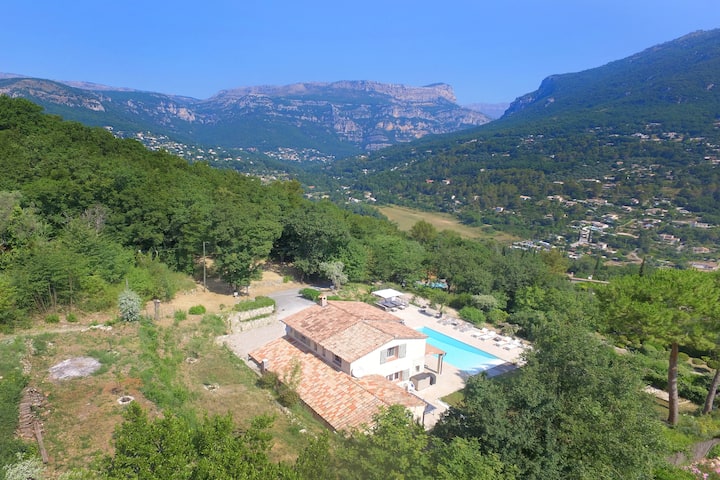 Villa Avec Des Vues Spectaculaires 30 Min Cannes - 그라스