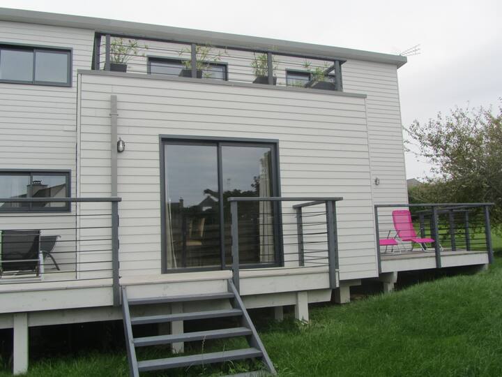 Location Rdc Maison En Bois, Plages à Pied, Jardin - Trébeurden