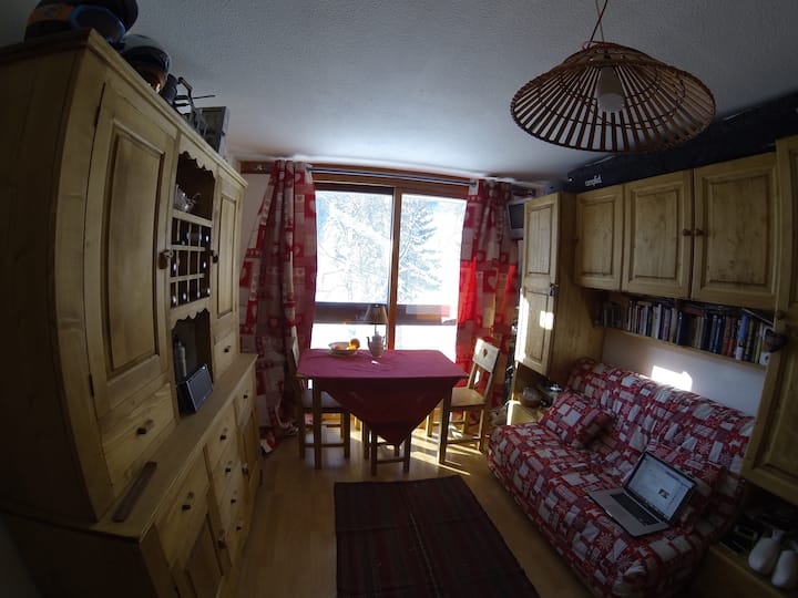 Studio With Direct Access To Slopes - Le Corbier