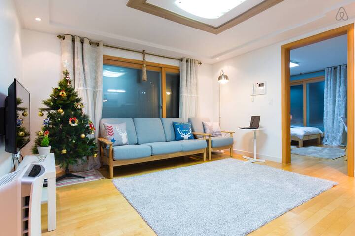 Twin Room(2 Beds)@mbc, Near Hongdae+welcome Food - Aeropuerto de Seúl Gimpo (GMP)