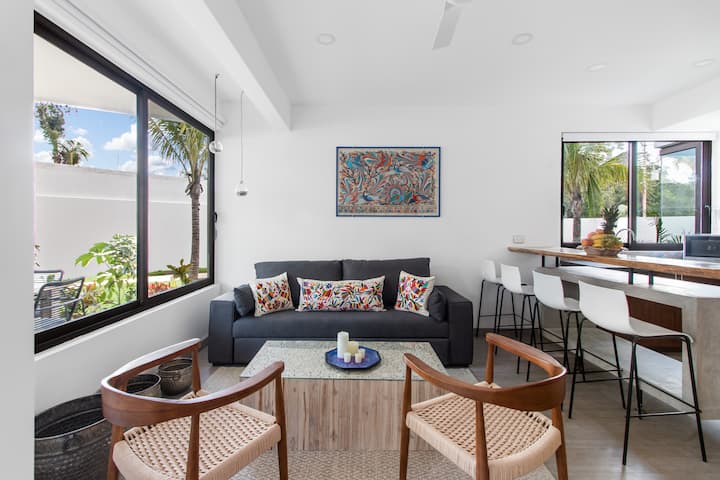 Kaxil 2br Luxury Apt · Garden Terrace + Pools - Tulum