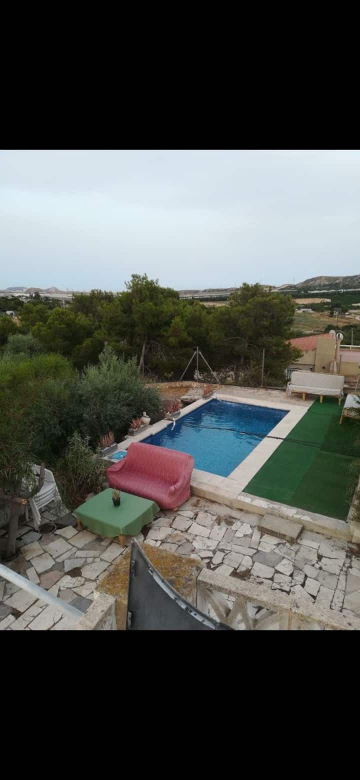 Casa Rural Con Piscina A 10 Minutos De Alicante - Elche