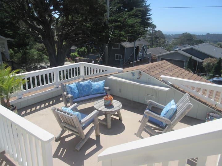 Ocean View Fire Pit Hot Tub Near Tide Pools & Sfo - Moss Beach, CA