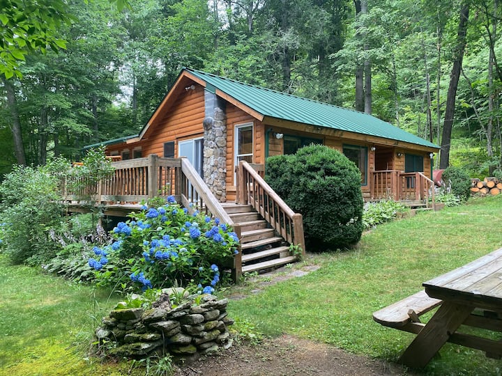 Sunny And Cozy Creekside Cabin - Beech Mountain, NC