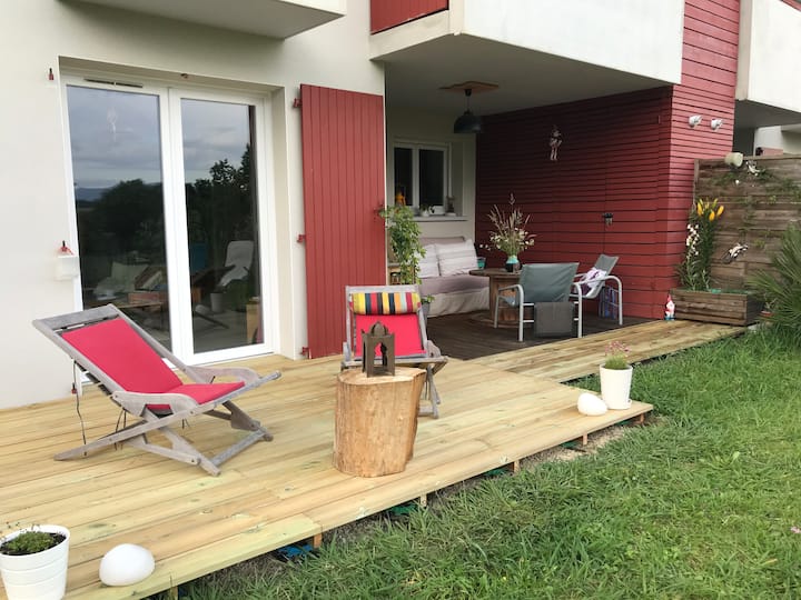 Ustaritz : Appartement Au Calme Avec Vue Montagnes - Ustaritz