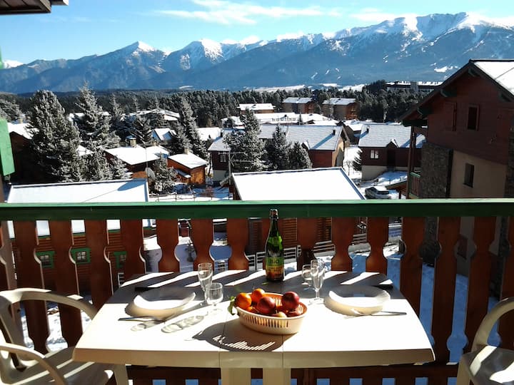 Apt Chalet .6 Pers. 3 Chs.expo S.e, Vue Magnifique - Bolquère