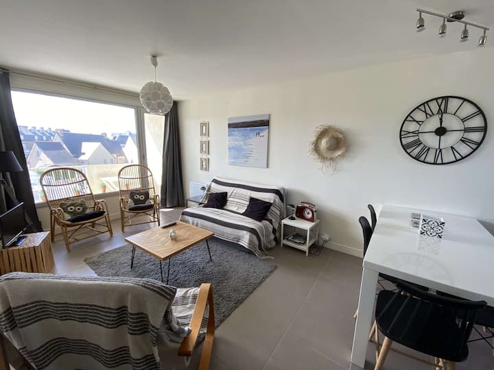 Ploumanach T3, Plage 100 M, Parking, 3 Balcons. - Perros-Guirec