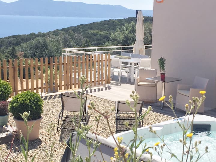 Marincelu : Casa Serena****avec Spa En Bord De Mer - Serra-di-Ferro