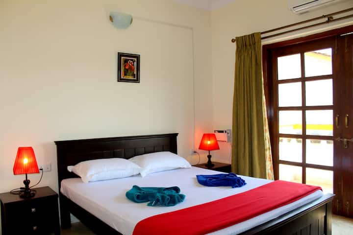 🌞😍Serene 1bhk With Wi-fi Near Candolim Beach👌 - Goa