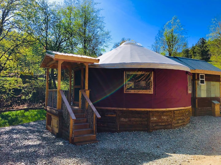 THE HIPPIE SHACK YURT&Tiny house @ PACHAMAMA FARM - Yurts for Rent in ...