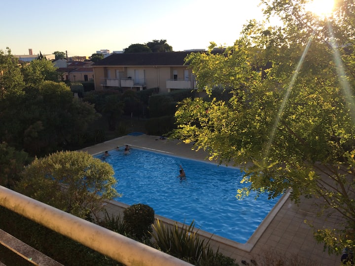Superbe T3 Vue Sur Piscine Aux Portes De Bordeaux - Bègles