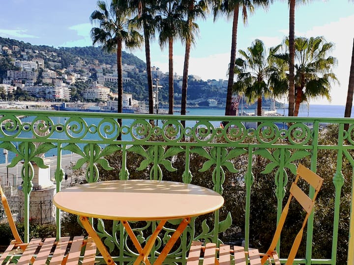 Vue Mer Et Port De Nice, Climatisé 50 M La Plage - Niza