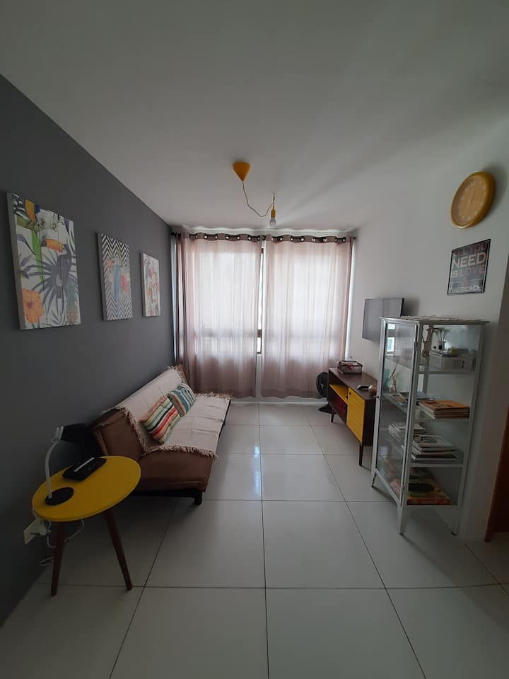 ÓTimo Apto 3 Min Aeroporto 200m Da Praia 2 Quartos - Recife