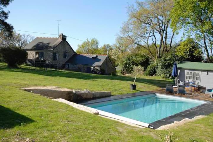 Maison Piscine Privée Et Chauffée Morbihan - Questembert