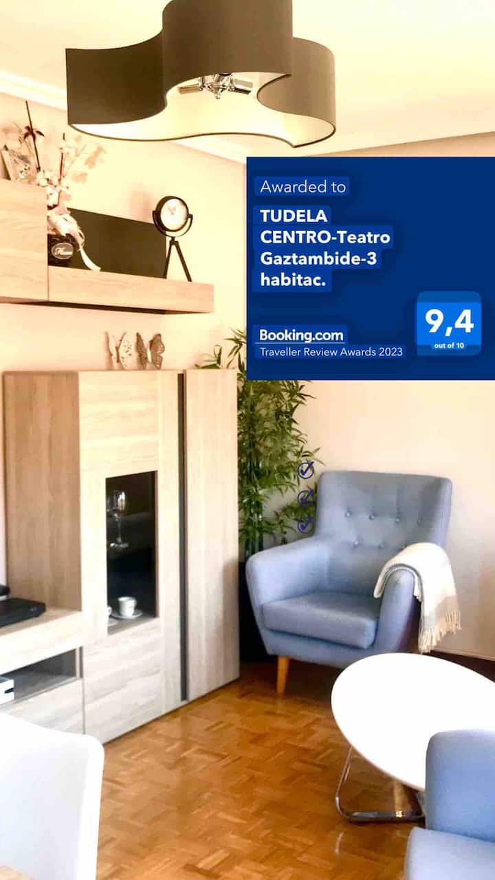 Tudela Centro-teatro Gaztambide-3 Habitac. - Tudela