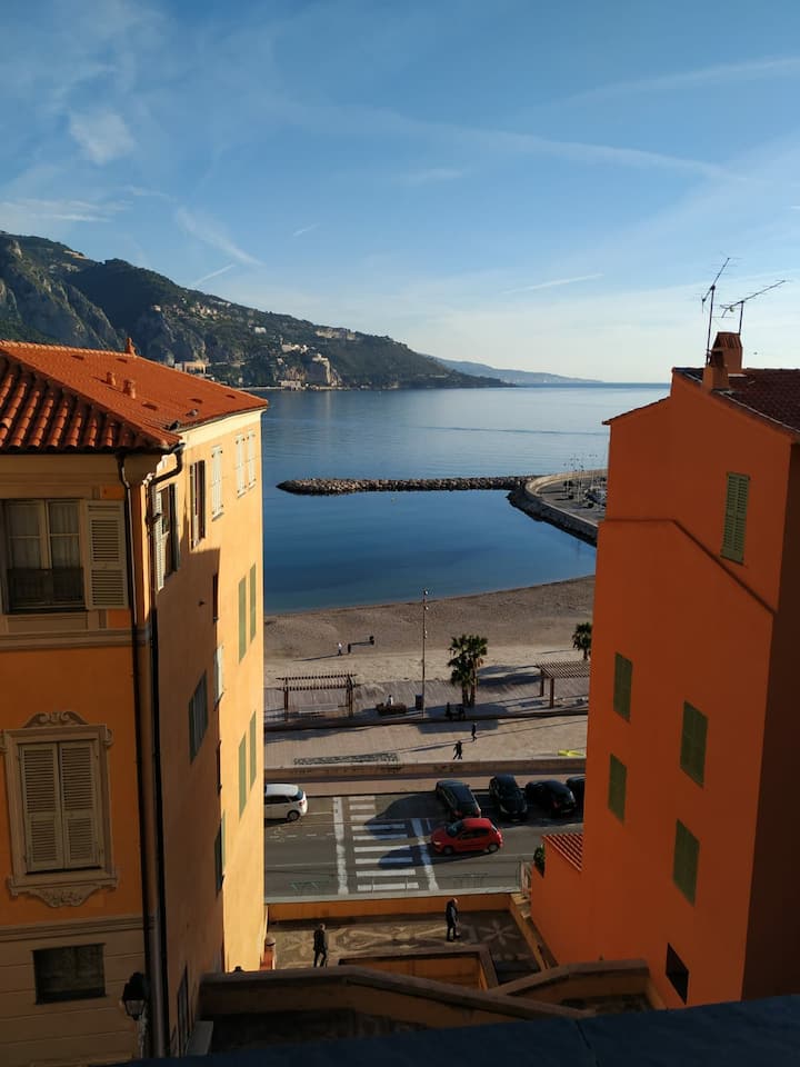 Joli Studio Vue Mer, Vieille Ville Menton - Menton