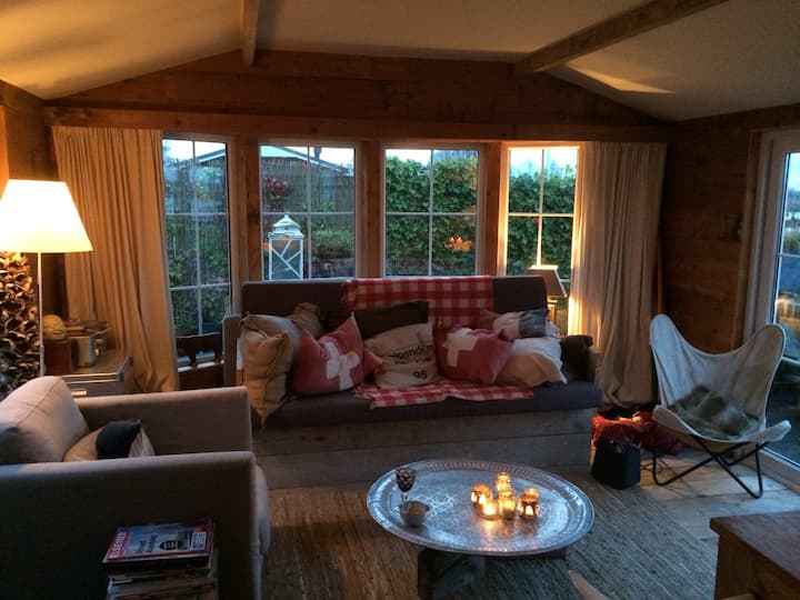 Cozy Waterchalet Grou Friesland ❤️ - 利瓦頓