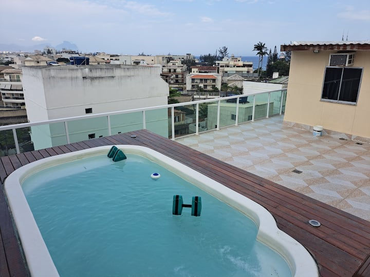 Cobertura Piscina Vista Mar - Recreio