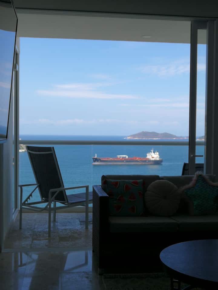 Acapulco Orilla Del Mar.
Rento Depa En Piso 17. - Acapulco