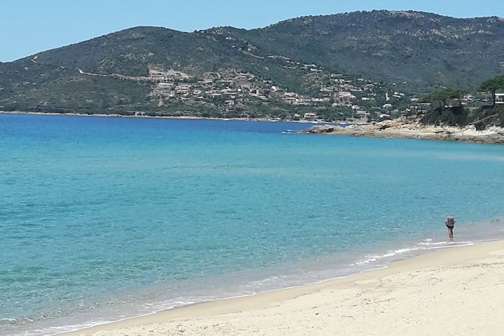 Grand T2 Vue Golfe De Sagone Plage Commerces 100 M - Sagone