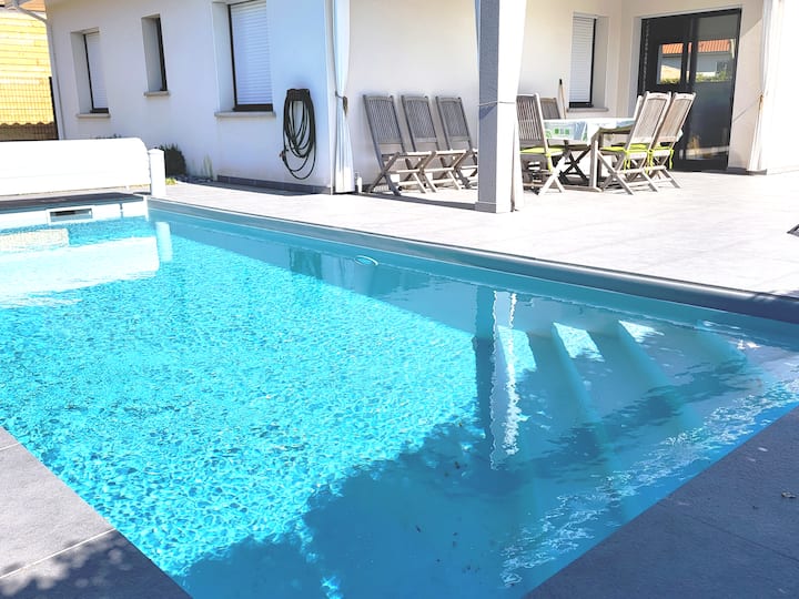 Maison Privative Climatisée Avec Piscine Chauffée - Saubion