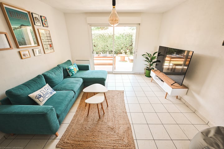 Beau T2 Au Calme + Jardin Privé - 10mn Des Plages - Anglet