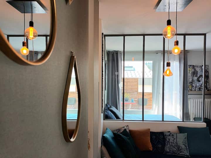 Grand Studio Très Lumineux Avec Balcon Plein Sud - Sévrier