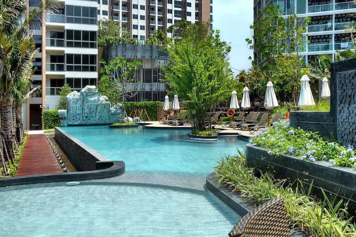 Unixx Sea View Near Beach Pattaya芭堤雅海景房/近步行街35 M² - Pattaya City