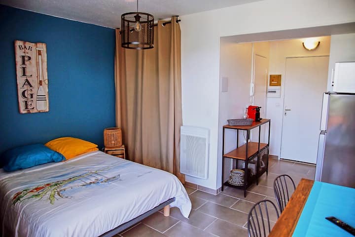 Superbe Studio Climatisé, Rénové Avec Goût - Balaruc-les-Bains