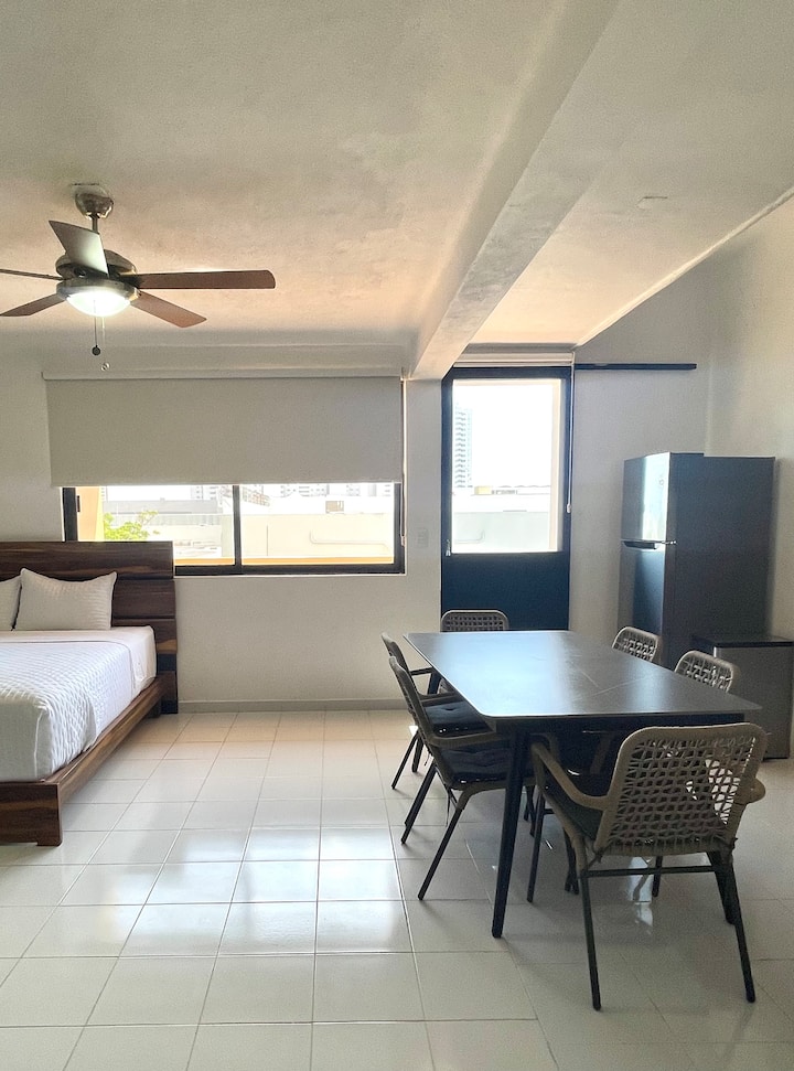 D6b Modern Studio Great Location - Cancún