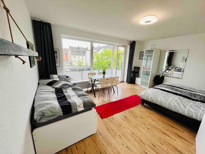 One Room Apto In The Center 28 Qm + Balcony - Krefeld