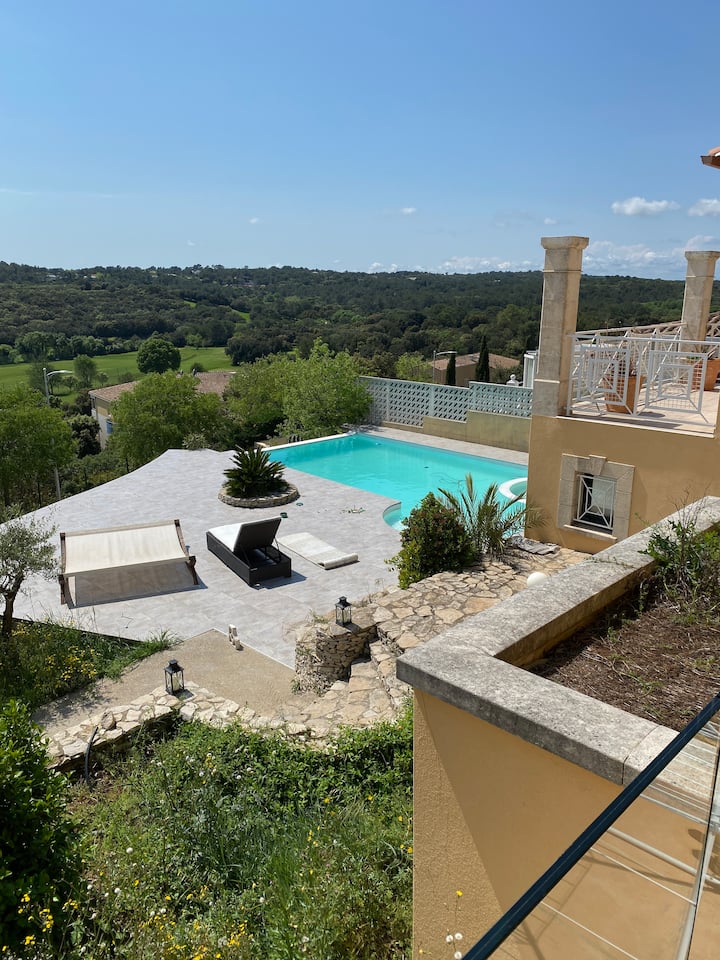 Loue Grande Villa Nîmes Golf Vue Panoramique - Nîmes